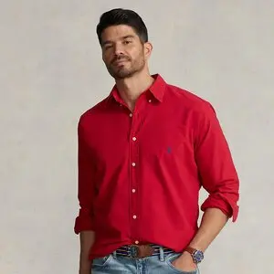 Ralph Lauren Washed Oxford Shirt Rl Red