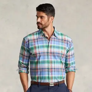 Ralph Lauren Gingham Oxford Shirt Blue/green Multi