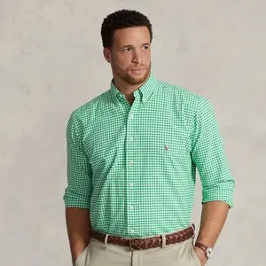 Ralph Lauren Gingham Oxford Shirt Emerald/white