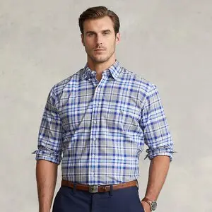 Ralph Lauren Gingham Oxford Shirt Grey/blue Multi