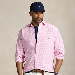 Ralph Lauren Gingham Oxford Shirt Pink/white