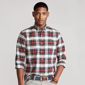 Ralph Lauren Gingham Oxford Shirt White/red