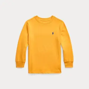 Ralph Lauren Cotton Jersey Long-sleeve Tee Gold Bugle
