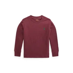 Ralph Lauren Cotton Jersey Long-sleeve Tee Vintage Port