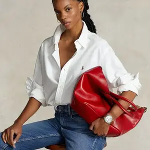 Ralph Lauren Bellport Leather Medium Tote