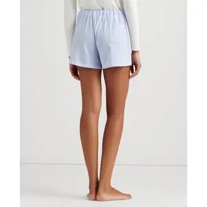 Ralph Lauren Striped Cotton-blend Sleep Short - Blue Stripe