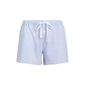 Ralph Lauren Striped Cotton-blend Sleep Short - Blue Stripe