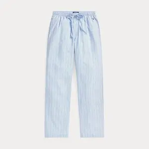 Ralph Lauren Striped Cotton Pajama Pant - Andrew Stripe/cruise Navy