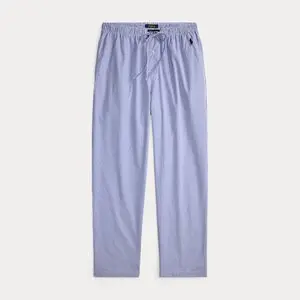 Ralph Lauren Striped Cotton Pajama Pant - Blue Valley Strp