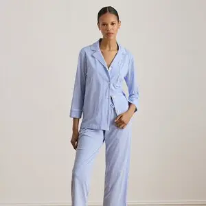 Ralph Lauren Cotton Sleep Set - Blue Stripe