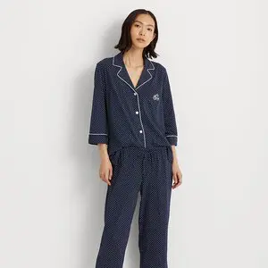 Ralph Lauren Cotton Capri Sleep Set - Navy