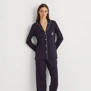 Ralph Lauren Cotton Jersey Pajama Set - Windsor Navy