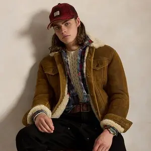 Ralph Lauren Shearling Trucker Jacket - Soft Brown X