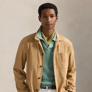 Ralph Lauren Suede Utility Jacket - Berkshire Tan