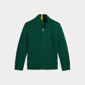 Ralph Lauren Cotton Full-zip Sweater - New Forest