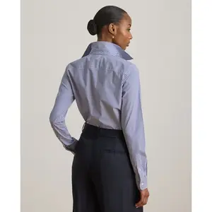 Ralph Lauren Classic Fit Striped Cotton Shirt - Blue/ White