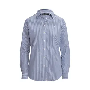 Ralph Lauren Classic Fit Striped Cotton Shirt - Blue/ White