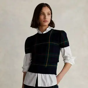 Ralph Lauren Plaid Jacquard-Knit Sweater Plaid Multi