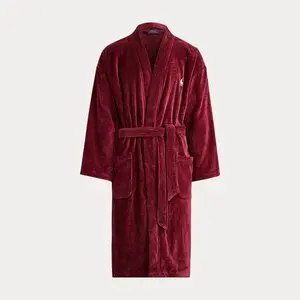 Ralph Lauren Terry Velour Robe - Classic Wine