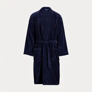 Ralph Lauren Terry Velour Robe - Navy
