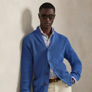 Ralph Lauren Ribbed Cardigans For Men