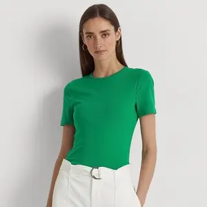 Ralph Lauren Stretch Cotton Tee - Palm Leaf