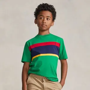 Ralph Lauren Striped Cotton Jersey Tee Billiard Multi