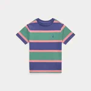 Ralph Lauren Striped Cotton Jersey Tee Fairway Green Multi