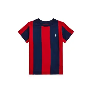 Ralph Lauren Striped Cotton Jersey Tee French Navy/ Park Ave Red