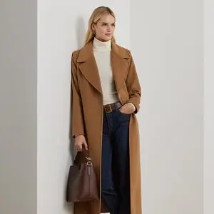 Ralph Lauren Wool-blend Wrap Coat - New Vicuna