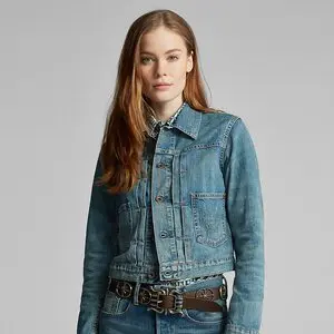 Ralph Lauren Cropped Denim Jacket - Kelli Wash