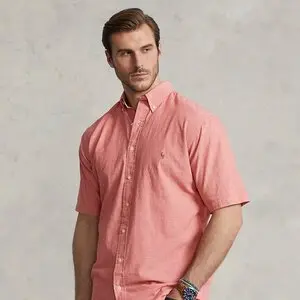 Ralph Lauren Chambray Shirt Nautical Red/white