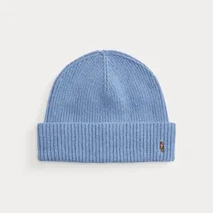 Ralph Lauren Signature Pony Wool-blend Beanie - Soft Royal Heather