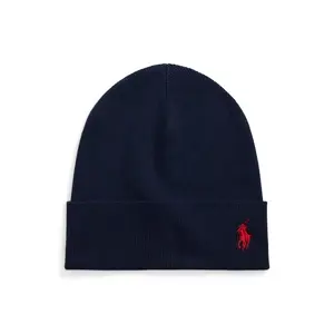 Ralph Lauren Rib-knit Cotton Beanie - Andover Heather