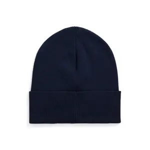 Ralph Lauren Rib-knit Cotton Beanie - Andover Heather