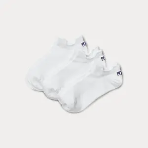 Ralph Lauren Microfiber Sport Sock 3-pack - White