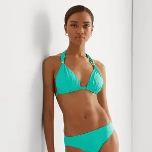 Ralph Lauren Solid Hipster Bikini Bottom Light Aqua
