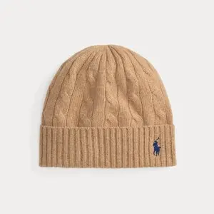 Ralph Lauren Cable-knit Wool-cashmere Beanie - Camel