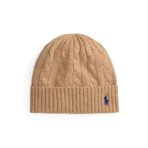 Ralph Lauren Cable-knit Wool-cashmere Beanie - Camel