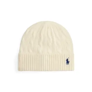 Ralph Lauren Cable-knit Wool-cashmere Beanie - Cream
