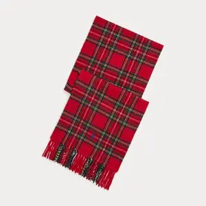 Ralph Lauren Plaid Cashmere Scarf - Royal Stewart