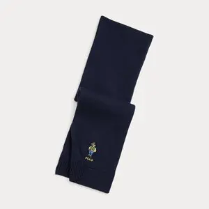 Ralph Lauren Polo Bear Cotton Scarf - Rl Navy