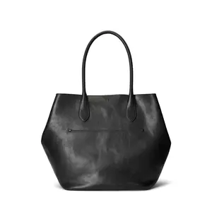 Ralph Lauren Bellport Large Leather Tote - Black