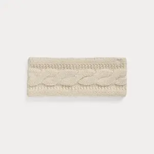 Ralph Lauren Cable-knit Headband Cream