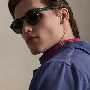 Ralph Lauren Panto Sunglasses - Shiny Green