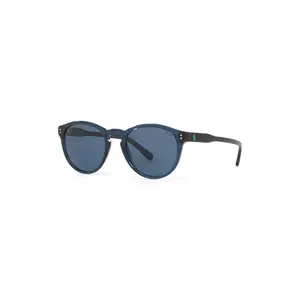 Ralph Lauren Panto Sunglasses - Shiny Transparent Blue