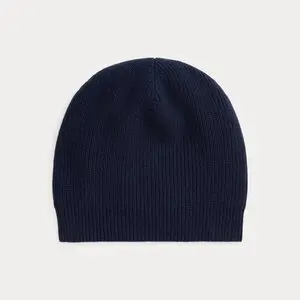 Ralph Lauren Rib-knit Cashmere Beanie - Icon Navy