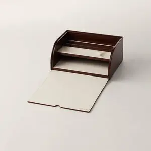 Ralph Lauren Brennan Leather Writer's Box - Cream