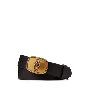 Ralph Lauren Ralph Lauren Polo Bear Leather Belt Brown Leather
