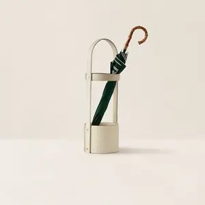 Ralph Lauren Brennan Leather Umbrella Stand - Cream
